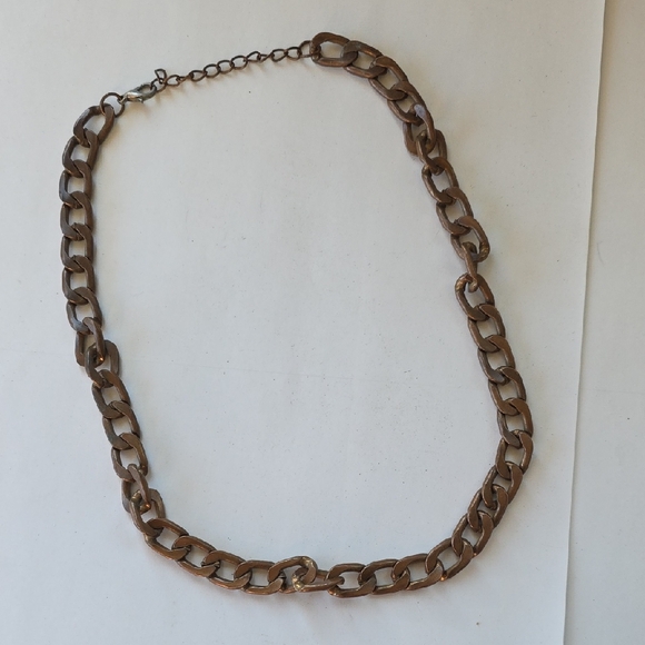 z | Accessories | Chunky Brown Chain Necklace | Poshmark